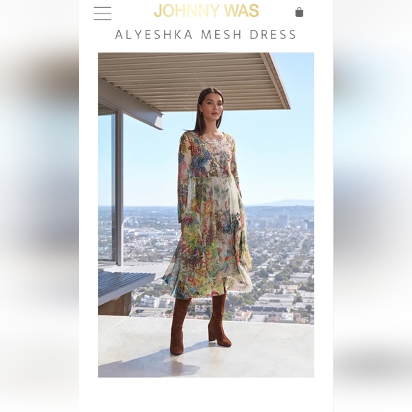 Johnny Was | Dresses | Johnny Was Alyeshka Mesh Dress | Poshmark